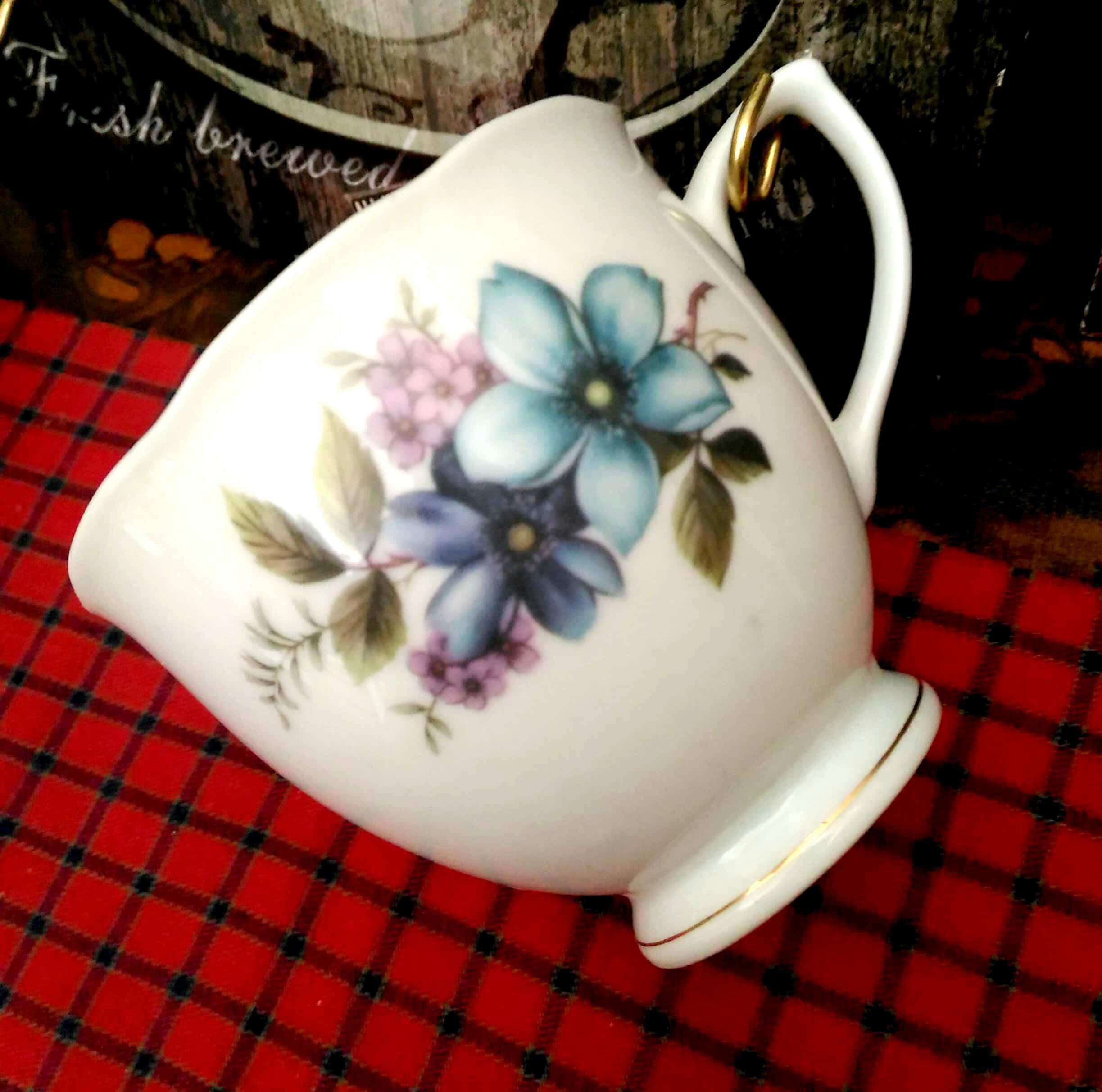 Vintage China Blue Flowers Tea cup, Furniture & Home Living ...
