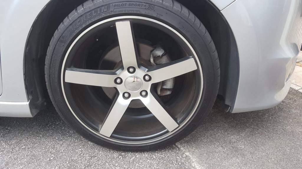 Vossen Design 18 inch rims, Car Accessories, Tyres & Rims on Carousell