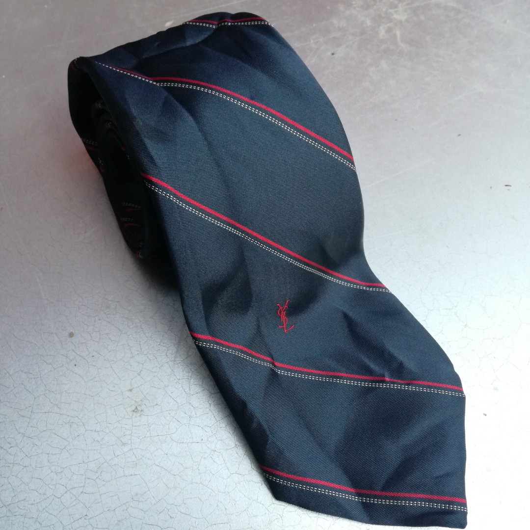 YSL NECK TIE, Men's Fashion, Watches & Accessories, Ties on Carousell