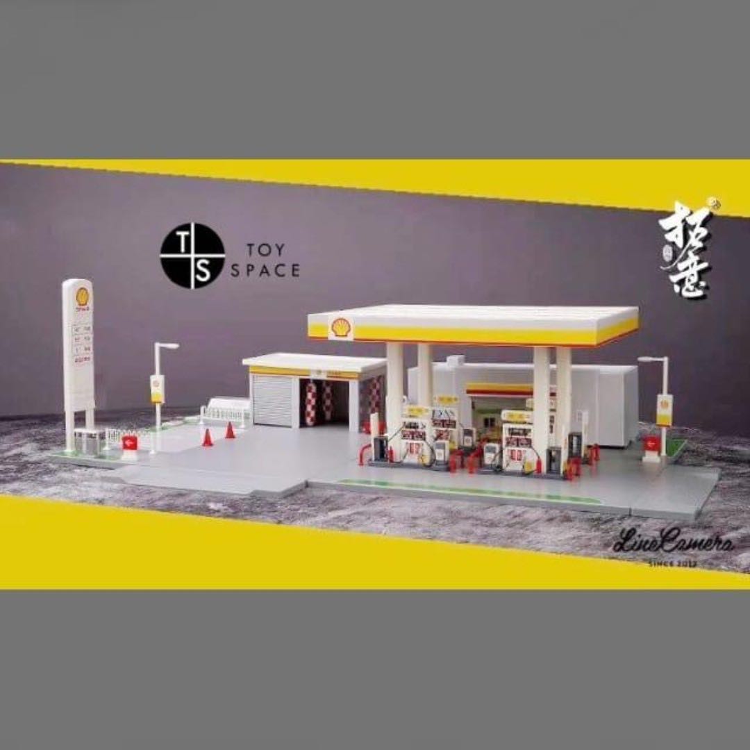 1/64 Shell Petrol Station Diorama & Oilers, Hobbies & Toys, Toys ...