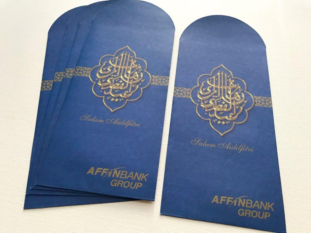 5pcs Affin Bank / Affin Islamic raya packet / sampul raya sdr, Hobbies ...