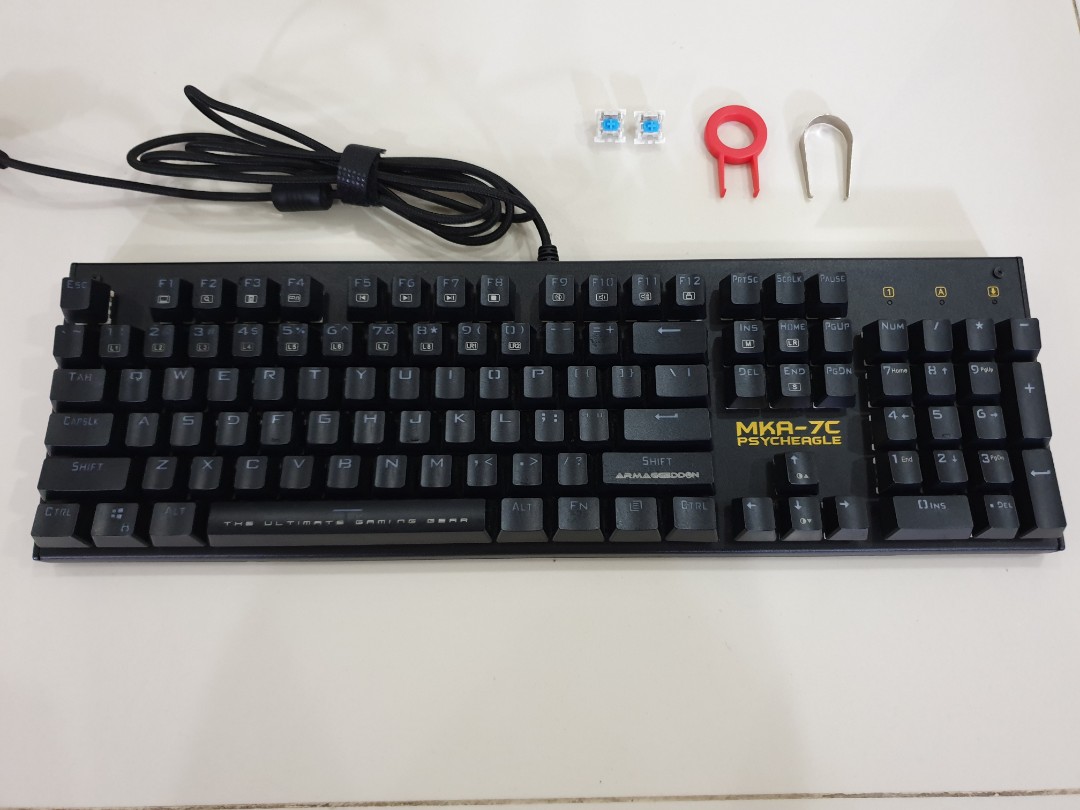 Armageddon MKA -7C Mechanical Keyboard (Blue Switches), Computers ...