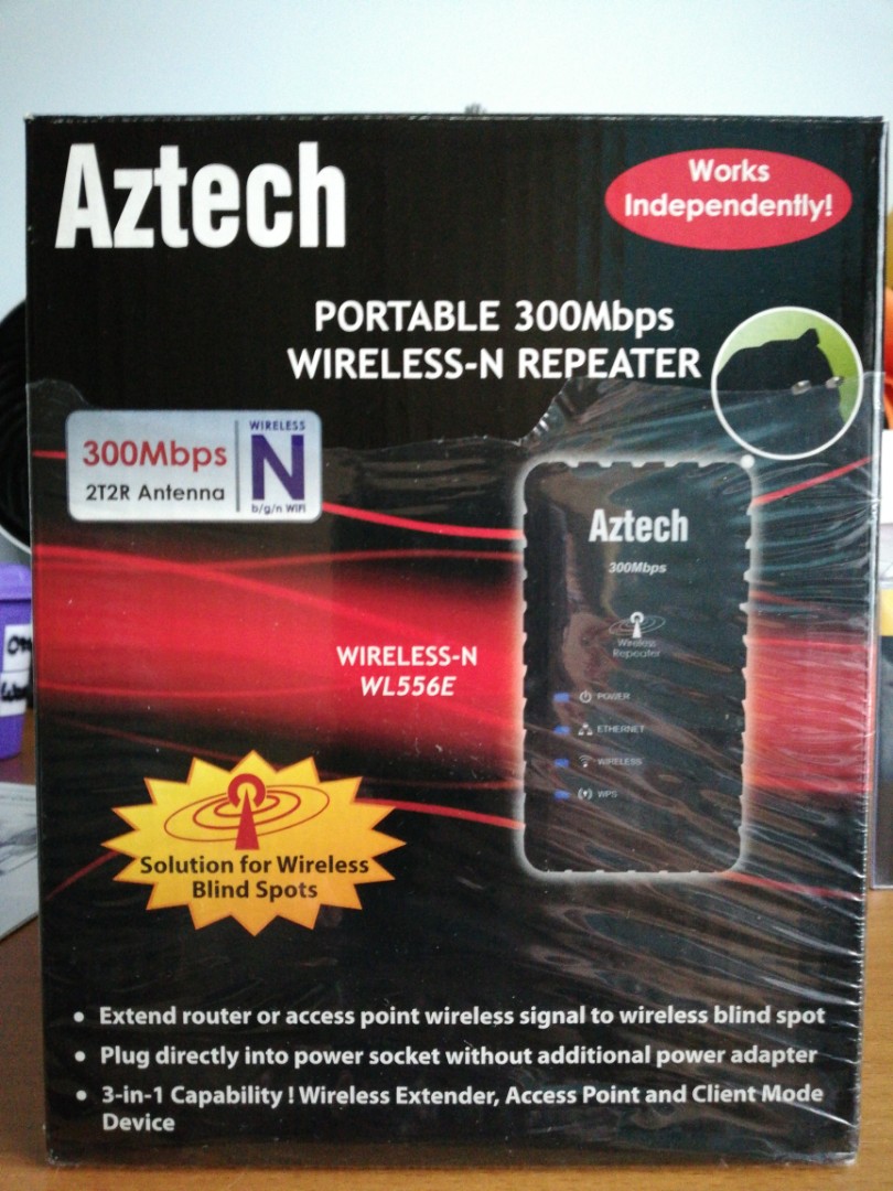 Aztech Portable 300Mbps Wireless-N Repeater, Computers & Tech, Parts ...