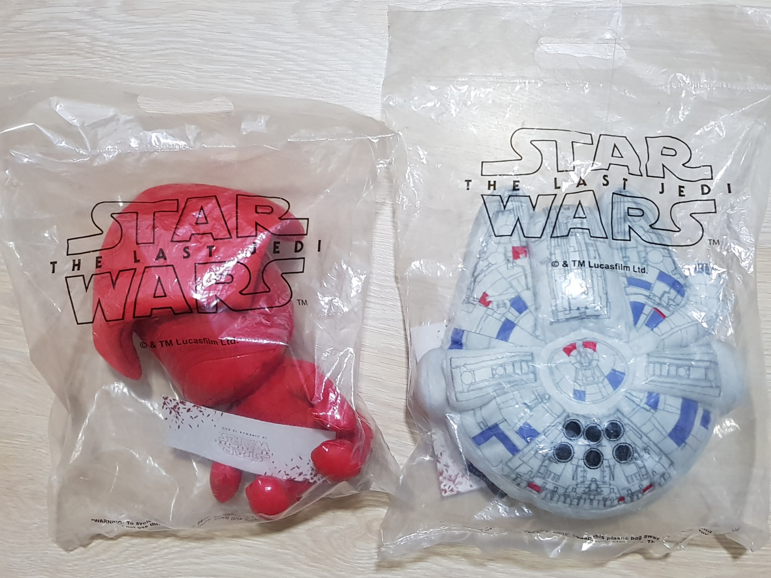 BNIB Millennium Falcon and Red Guard plush toys, Hobbies & Toys, Toys ...