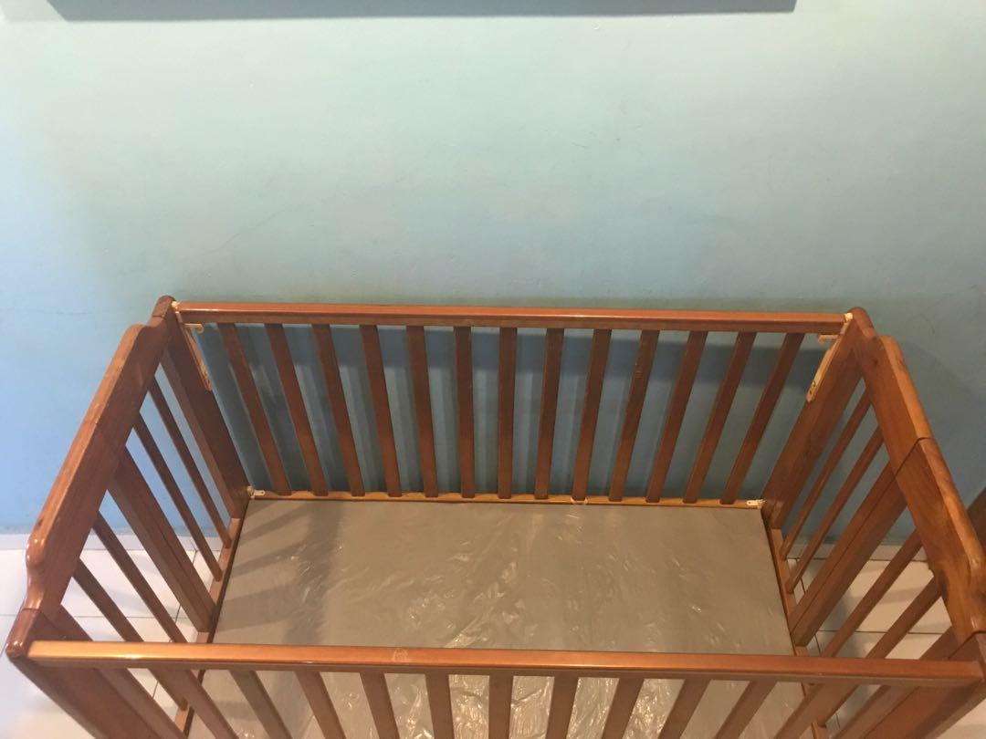 Brown Baby Cot, Babies & Kids, Baby Nursery & Kids Furniture, Cots ...