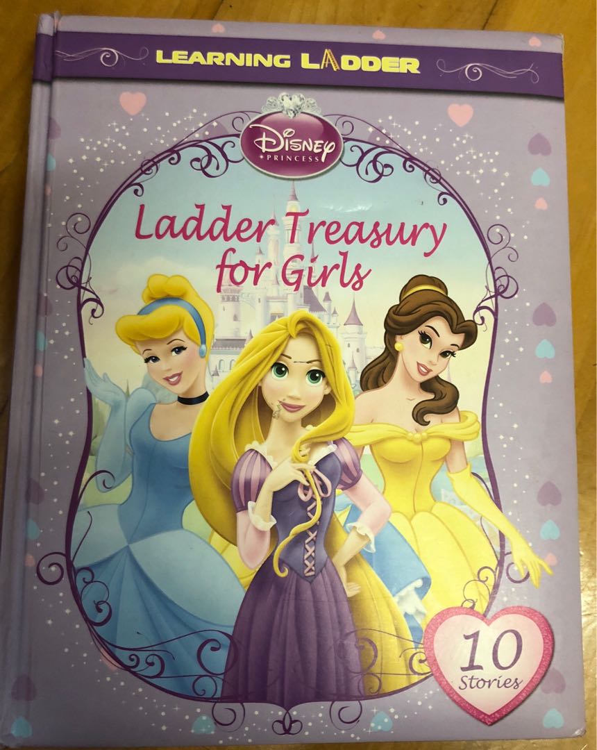 Disney Princess - Ladder Treasury for Girls, 興趣及遊戲, 書本 & 文具, 小朋友書 ...