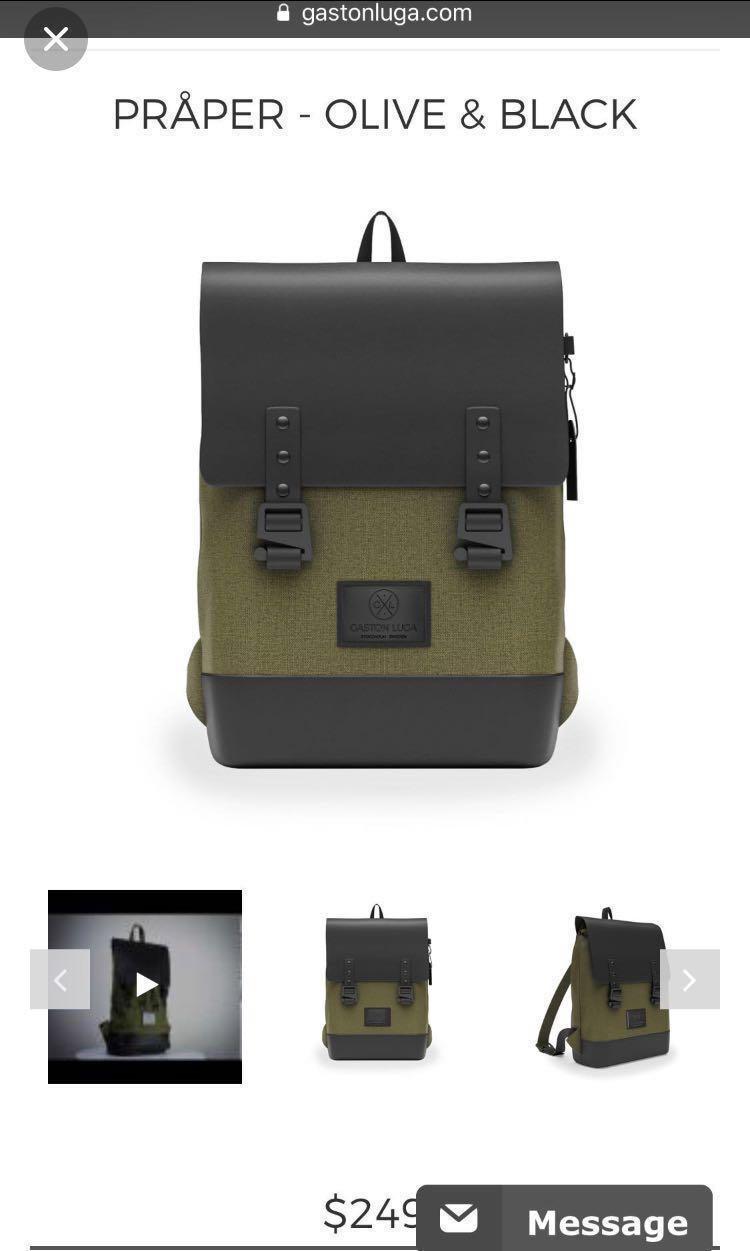 Gaston Luga Praper Backpack (BN), Men's Fashion, Bags, Backpacks on ...