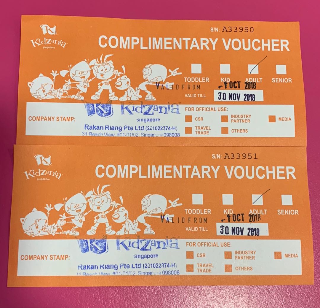 Kidzania Adult Ticket x2, Tickets & Vouchers, Event Tickets on Carousell