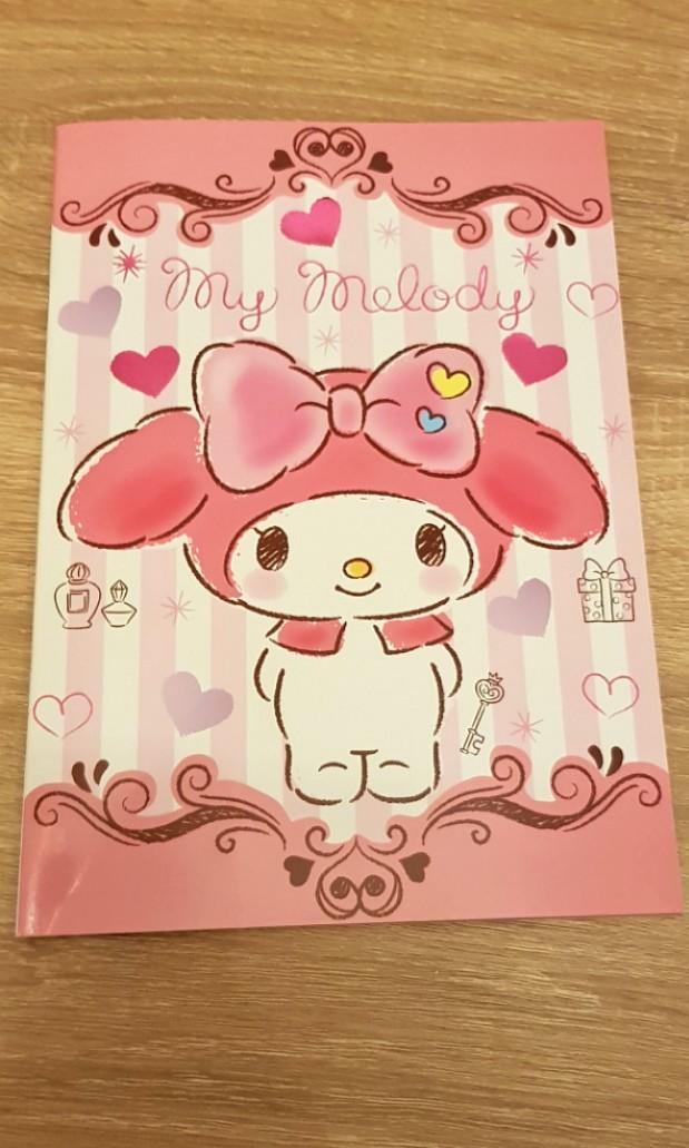 Sanrio My Melody Note book / Writing Paper or pad, Hobbies & Toys ...