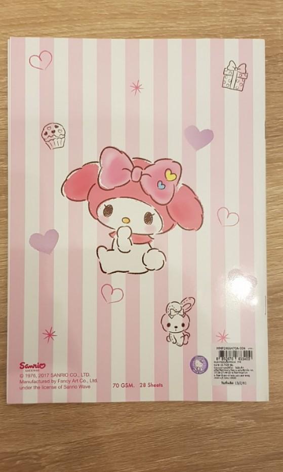 Sanrio My Melody Note book / Writing Paper or pad, Hobbies & Toys ...