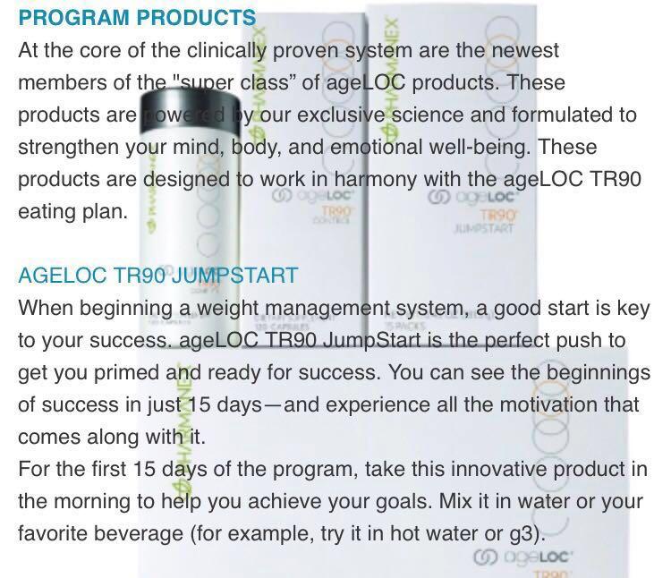 NU SKIN TR90, Health & Nutrition, Health Supplements, Health Food ...