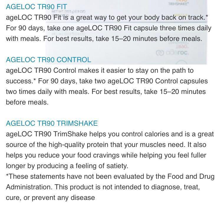 NU SKIN TR90, Health & Nutrition, Health Supplements, Health Food ...