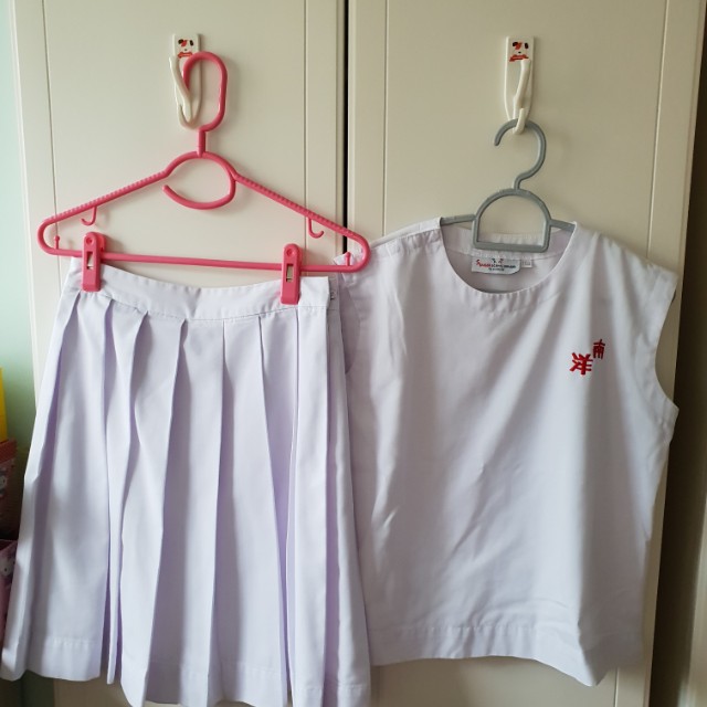NYGH School Uniform (Used), Women's Fashion, Bottoms, Skirts on Carousell