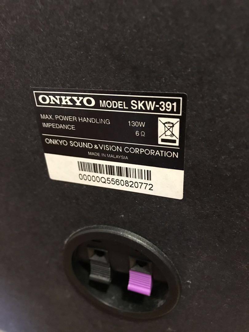 Onkyo Subwoofer SKW-391, Audio, Soundbars, Speakers & Amplifiers on ...