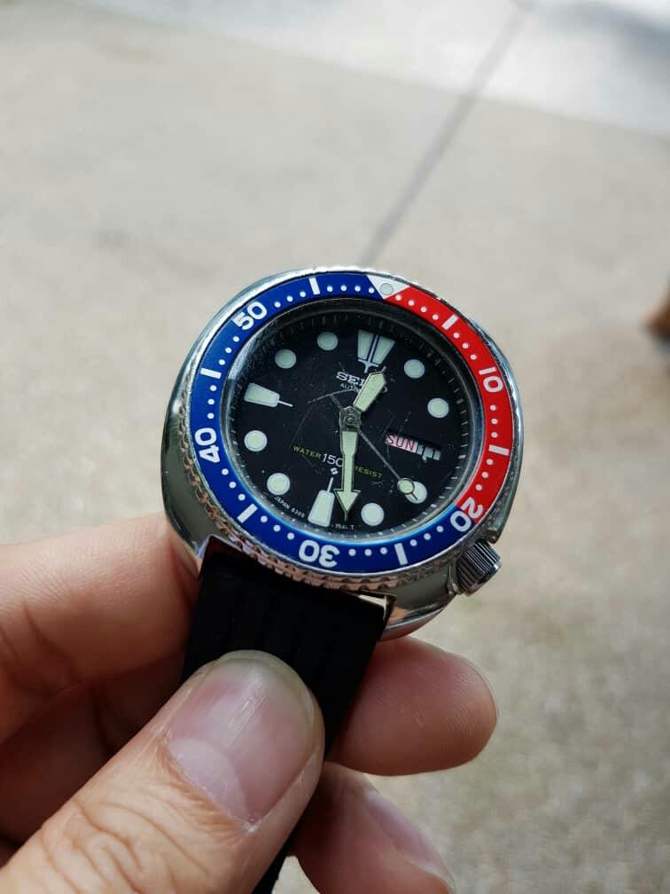 Seiko Automatic 6309-7290 (Rare Turtle Pepsi), Men's Fashion, Watches ...