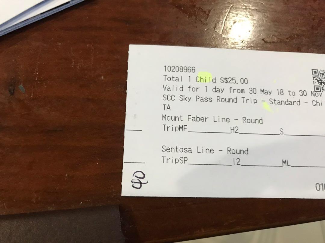 Sentosa Merlion(Inside Sentosa), 1 child ticket for cable car and 5 ...
