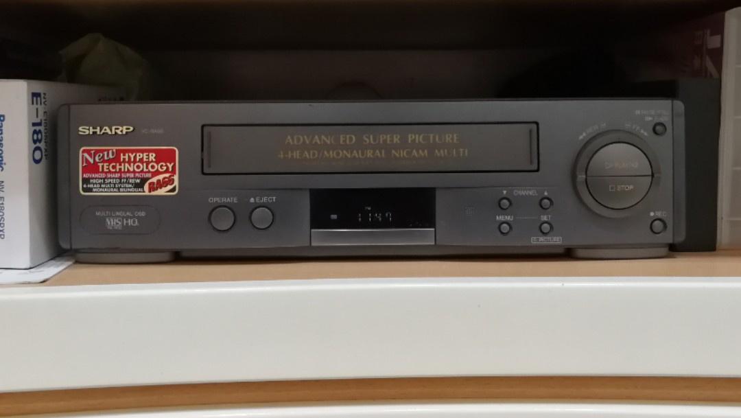 Sharp 錄影機 VHS VC-RA66 PAL NTSC, 家庭電器, 電視 & 其他娛樂, 藍光及播放器 - Carousell