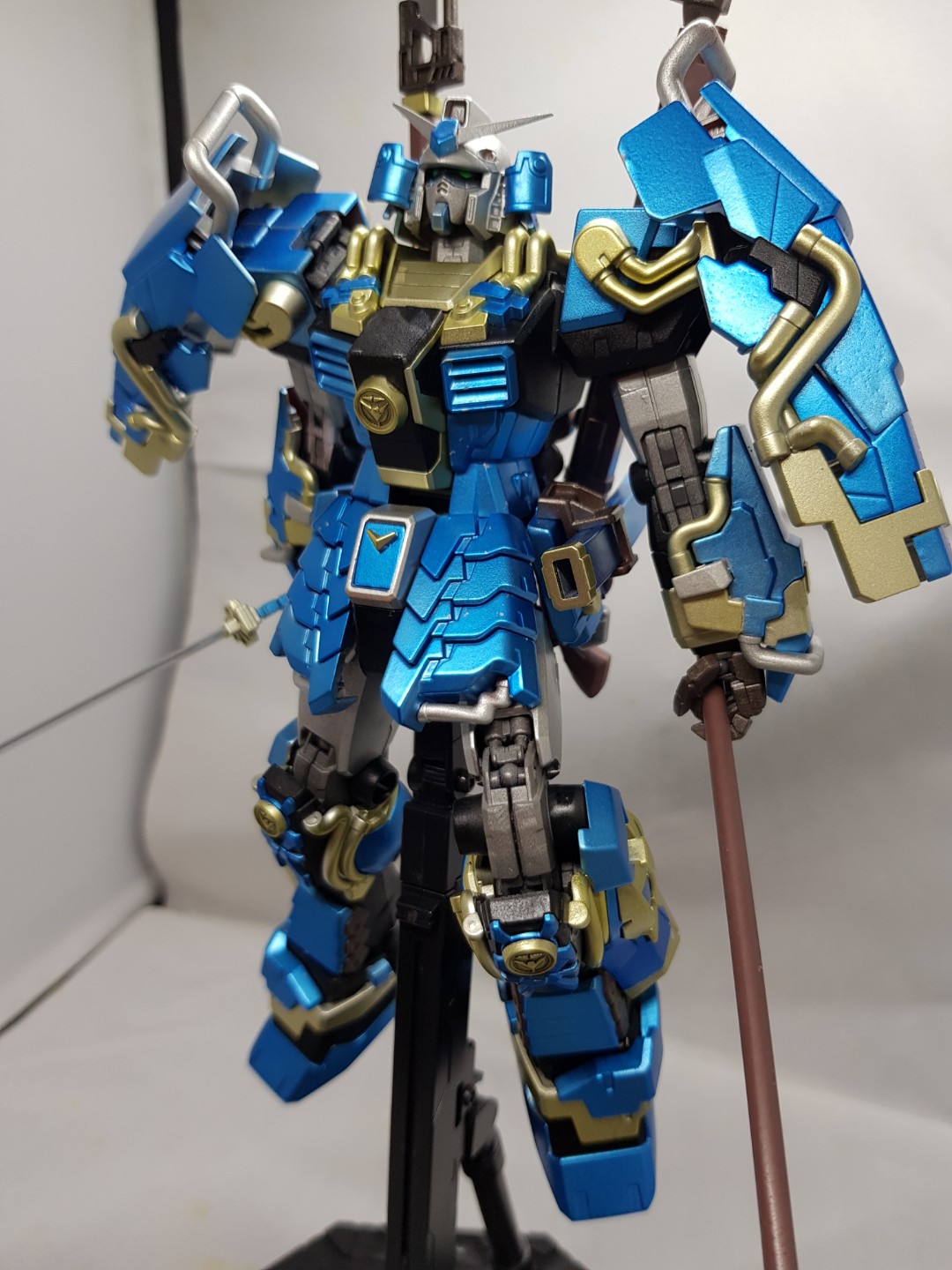 Shin Musha Gundam (MG) . Custom painted and coated with gloss finish ...