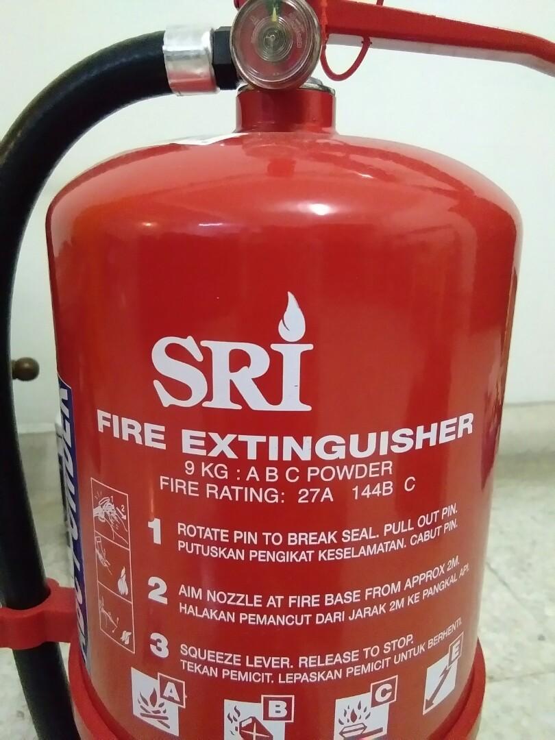 Sri Fire Extinguisher ABC Powder 9kg, TV & Home Appliances, Kitchen ...