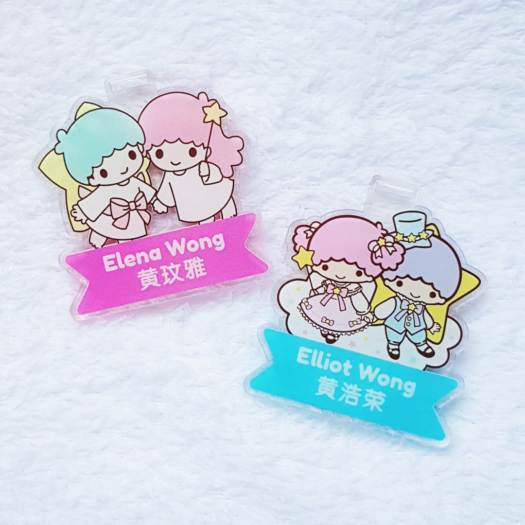 Acrylic bag tag, Hobbies & Toys, Art & Prints on Carousell