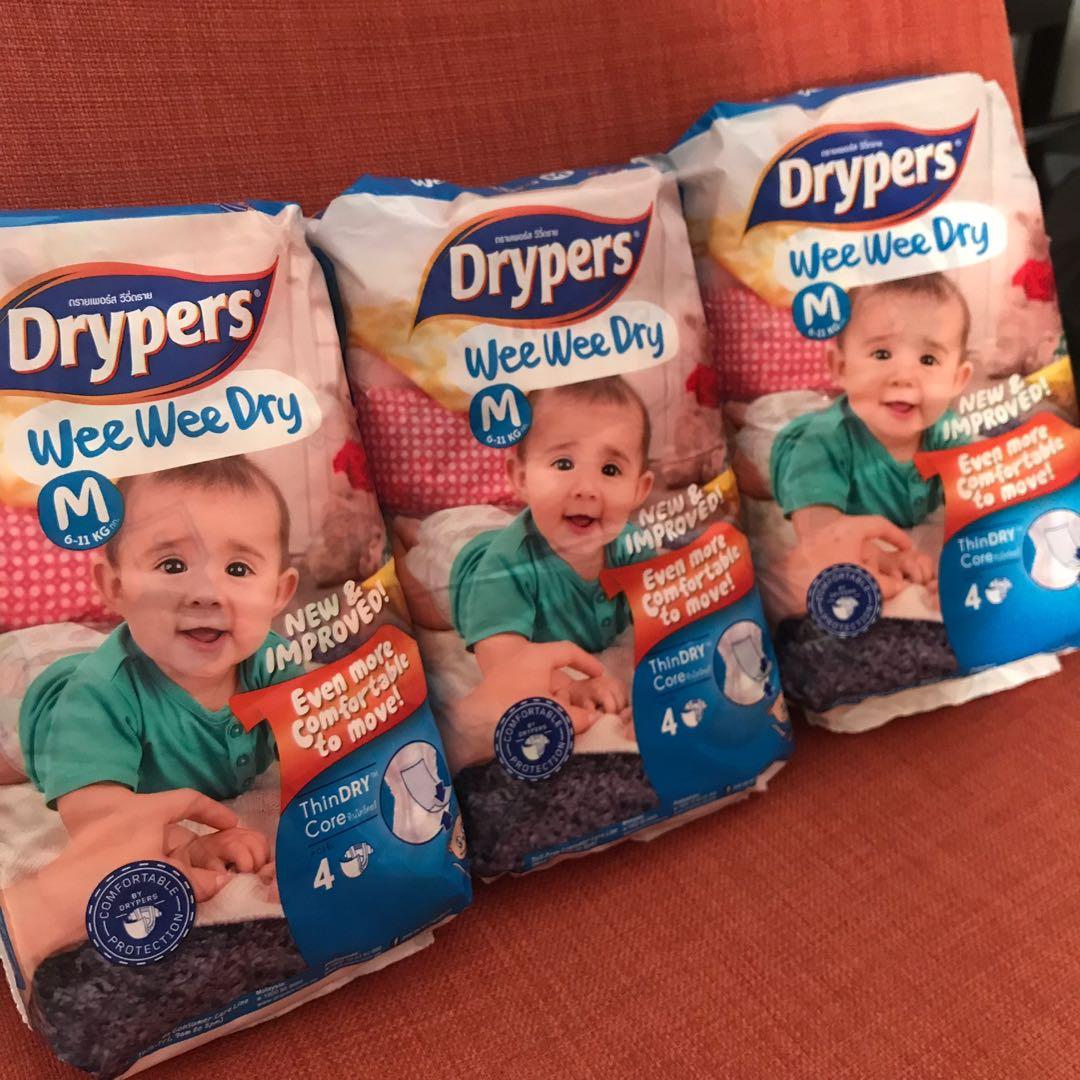 Drypers Wee Wee Dry, Babies & Kids, Bathing & Changing, Diapers & Baby ...