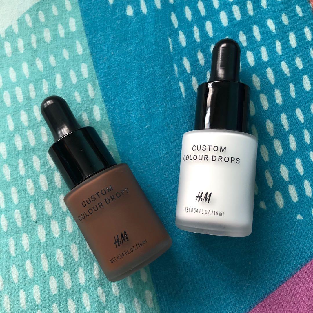 H&M foundation custom color drops, Beauty & Personal Care, Face, Makeup ...