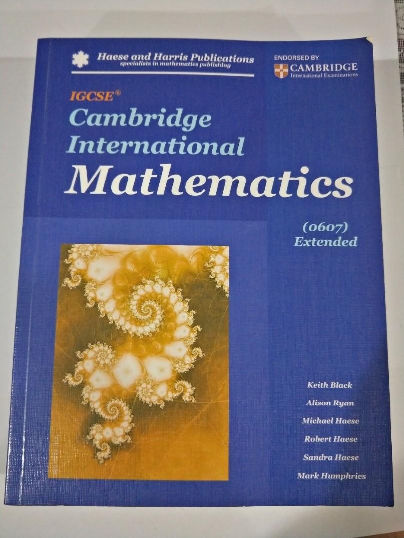 IGCSE Cambridge Internation Mathematics (0607) Extended, Hobbies & Toys ...