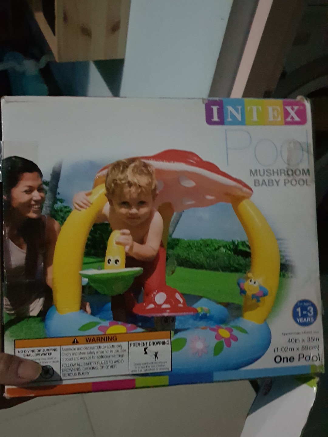 Intex mushroom baby pool, Babies & Kids, Baby Nursery & Kids Furniture ...