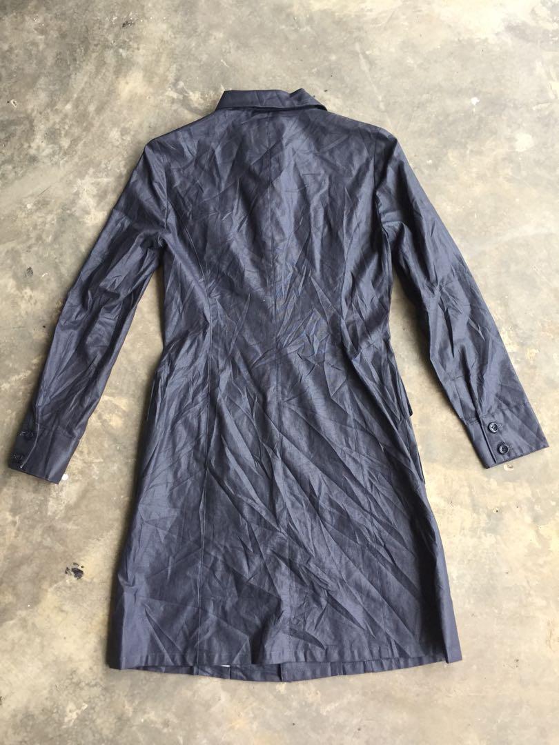 Japanese Designer G A M I N E R I E Long Denim Jacket, Women's Fashion ...