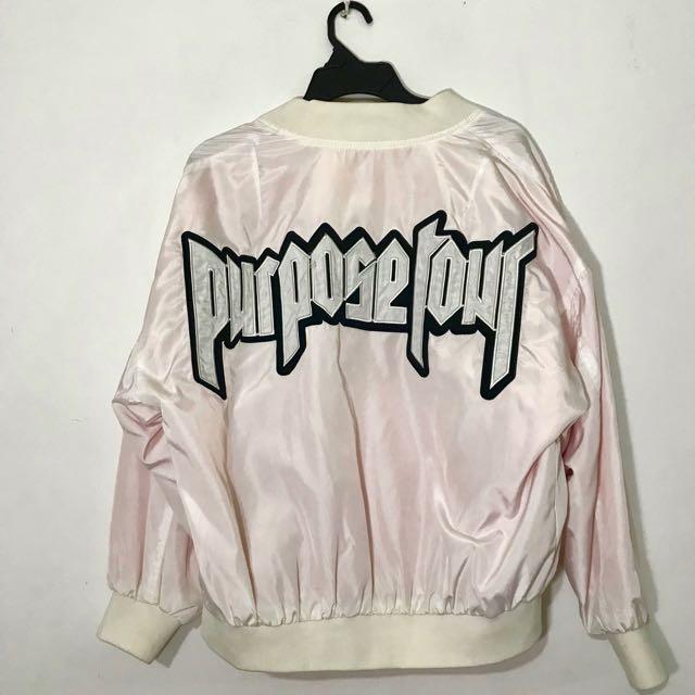 Justin Bieber Purpose Tour Bomber Jacket, Women's Fashion, Coats ...