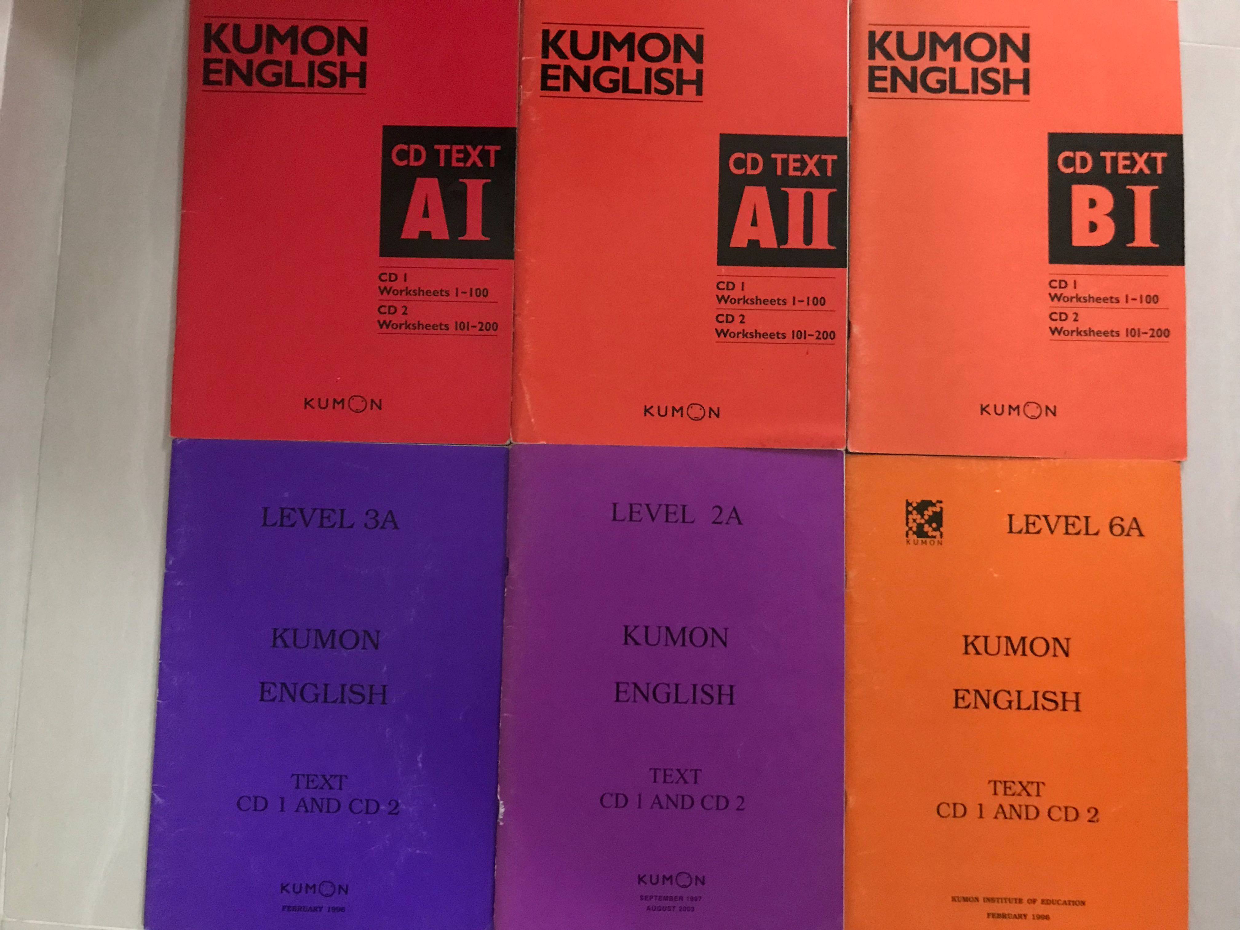 Kumon English CD Text, Hobbies & Toys, Books & Magazines, Assessment ...