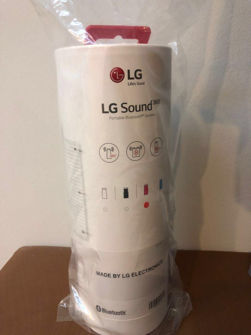 LG sound 360 portable Bluetooth speaker (pink), Audio, Earphones on ...
