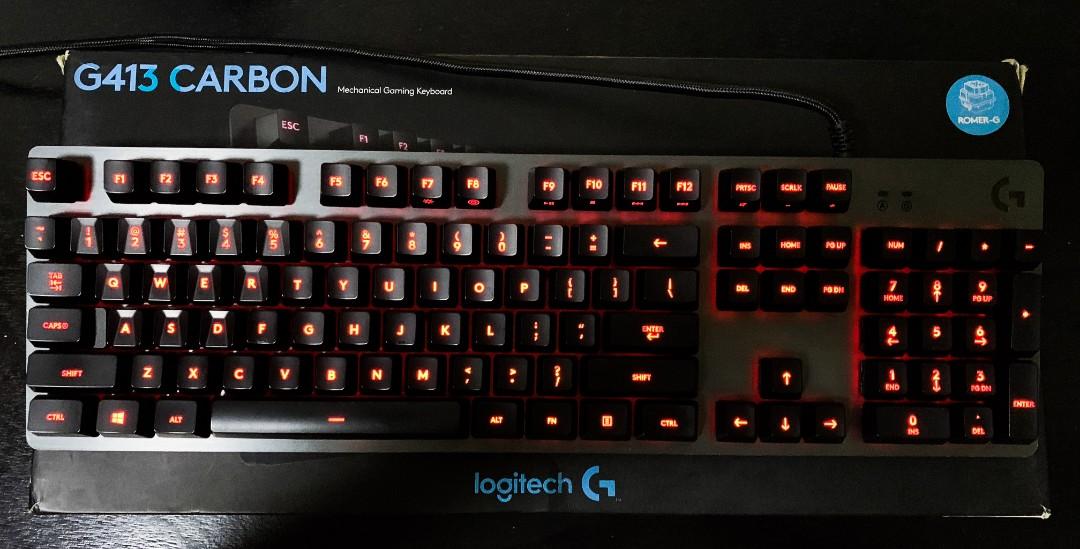 Logitech G413 Carbon Mechanical Keyboard, Computers & Tech, Parts ...