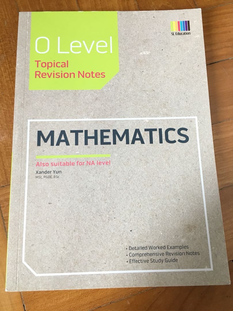 Mathematics o level revision notes, Hobbies & Toys, Books & Magazines ...