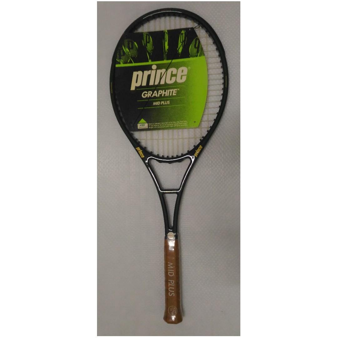 Prince graphite mid plus 網球拍, 電腦及科技產品, 印表機及影印機在旋轉拍賣