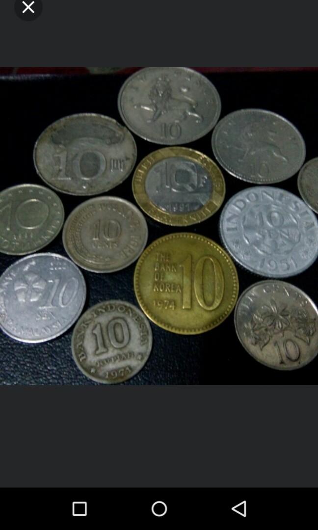 Sedia berbagai macam uang koin dan kertas kuno.. Lawas.. Antik, Antik, Uang Lama di Carousell