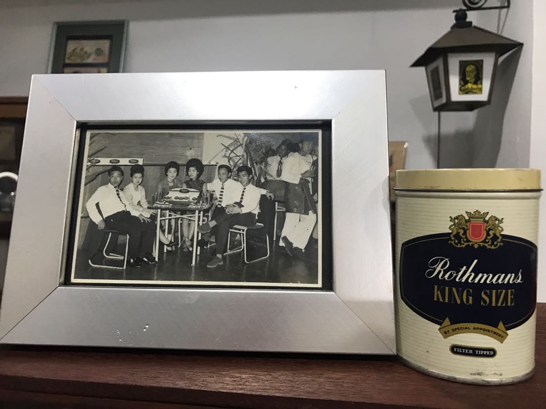 Vintage Rothmans Cigarette Tin & Old Photo featuring Rothmans Promoters ...