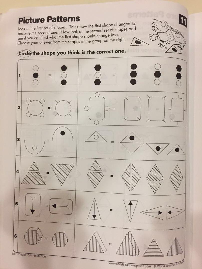 Visual Discrimination - Exploring and Solving Picture Patterns, Hobbies ...