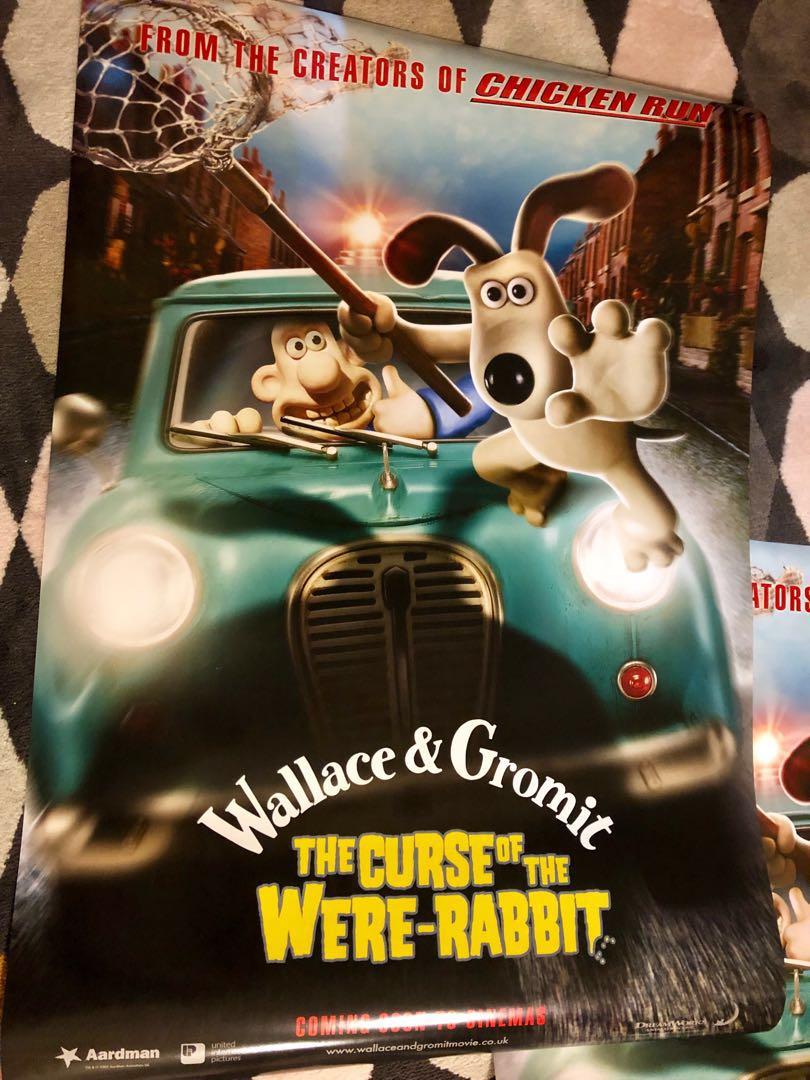 Wallace & Gromit - The Curse of the Were- Rabbit (Movie poster ...