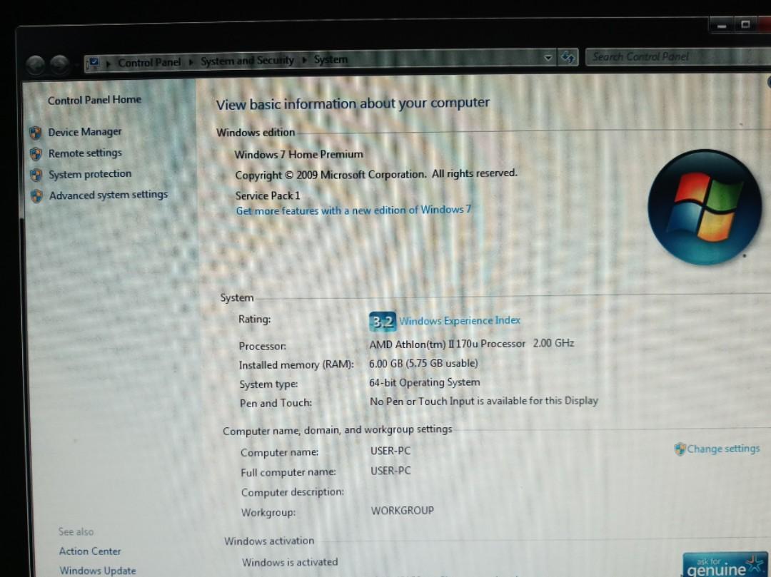 Win7 PC Full Set Acer Emachines, Computers & Tech, Parts & Accessories, Computer Parts on Carousell