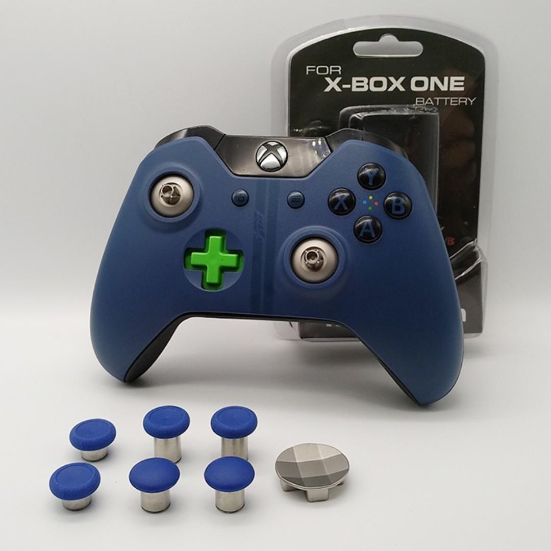 Xbox One Wireless Controller - Forza Blue with Custom Elite Mod and a ...