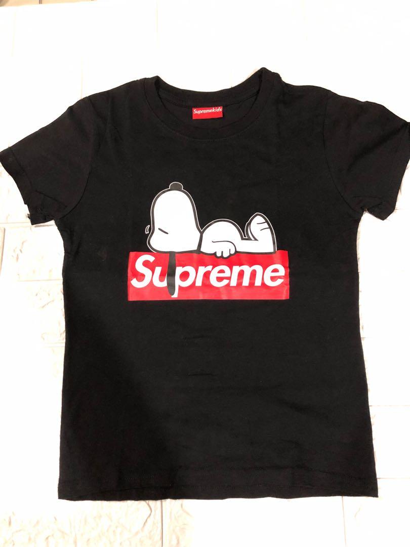 Authentic Supreme shirt kids (snoopy), Babies & Kids, Babies & Kids ...