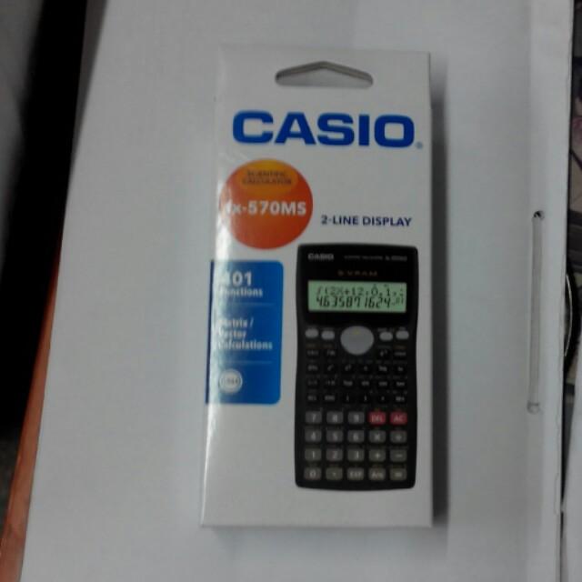 Casio scientific calculator fx 570 ms, Health & Nutrition, Health ...