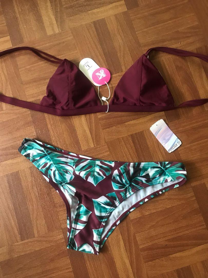 Double Strap Velvet Red Swimsuit, Women's Fashion, Swimwear, Bikinis ...