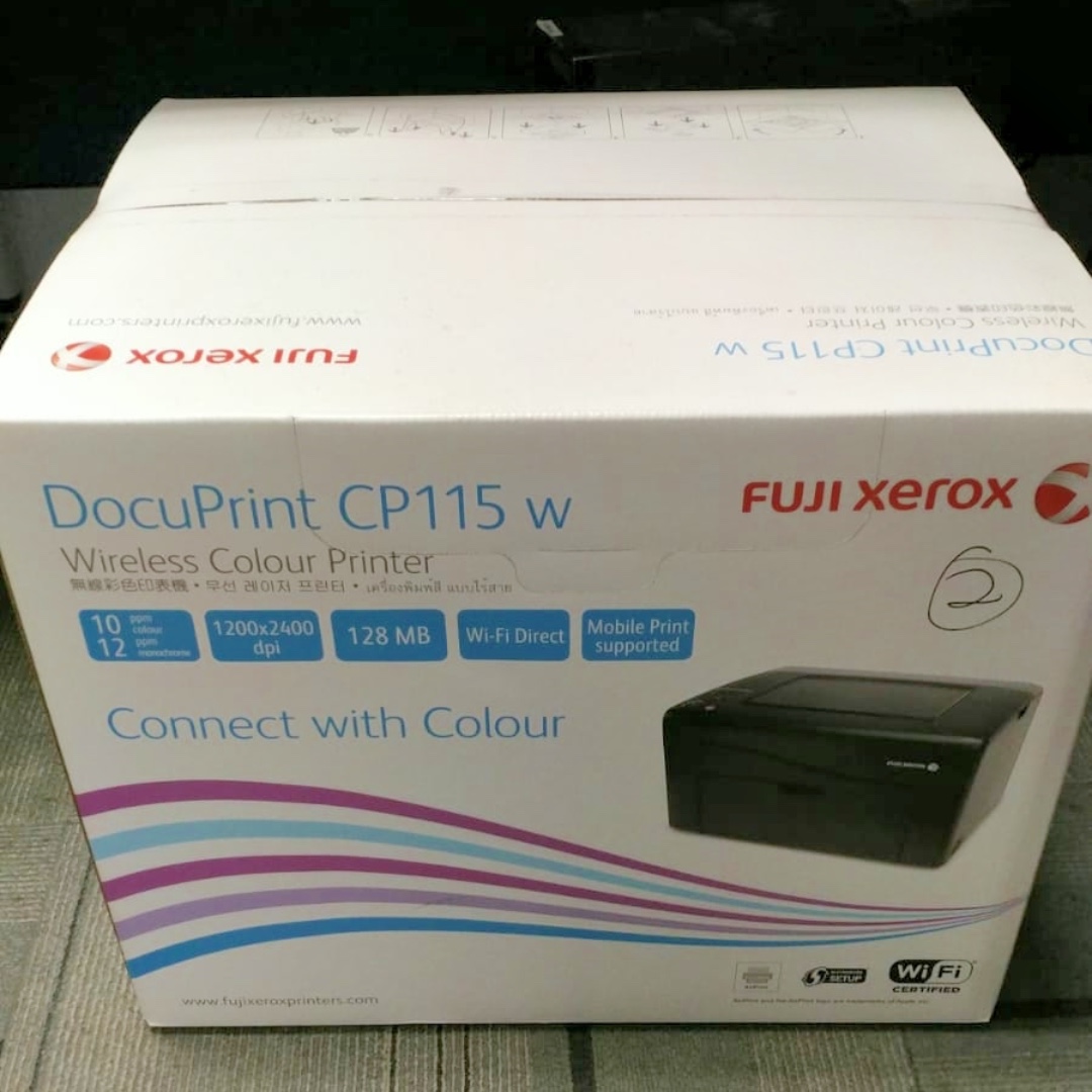 Fuji Xerox DocuPrint CP115 w (wireless colour printer), Computers & Tech, Printers, Scanners ...