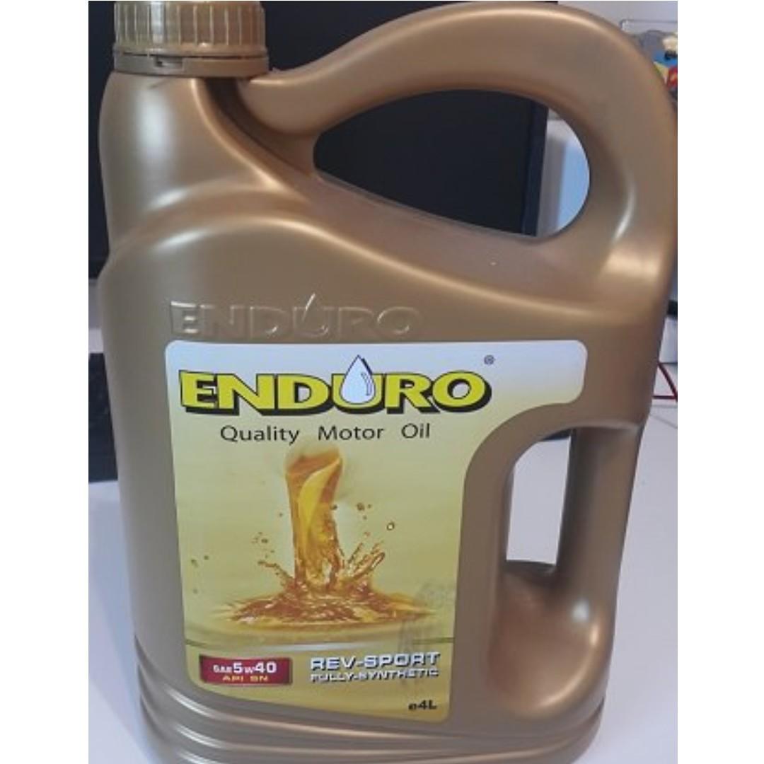 FULLY SYNTHETIC ENDURO Engine Oil 5W40 (4L), Auto Accessories on Carousell