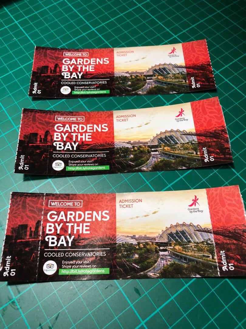 Gardens By The Bay Tickets x 3, Tickets & Vouchers, Local Attractions ...