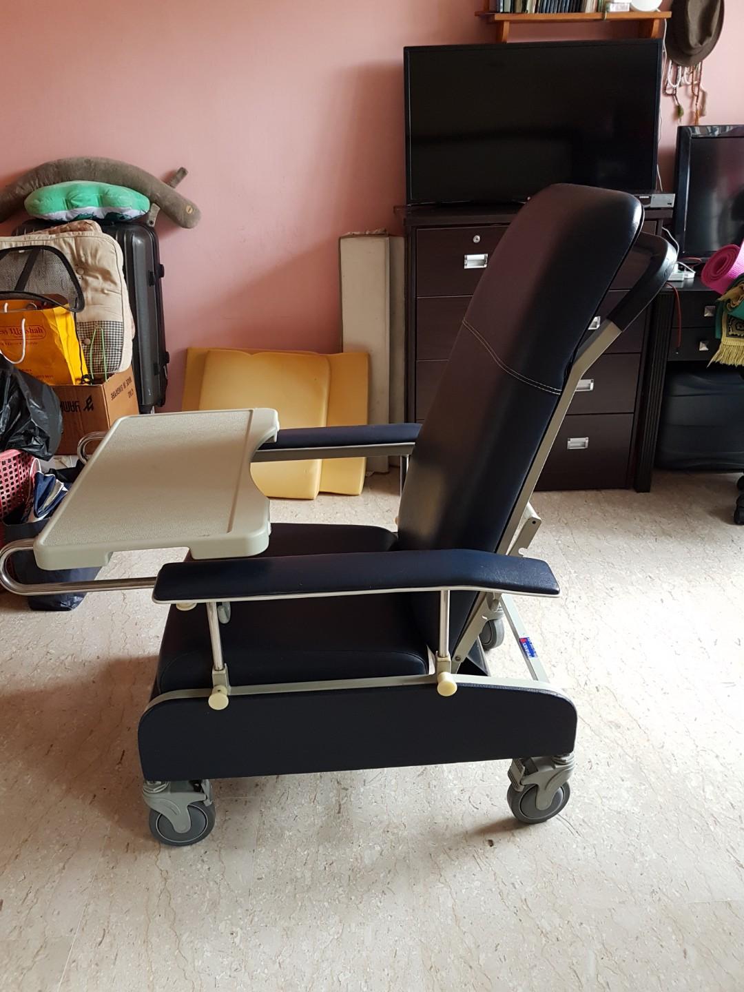 Geriatric Chair With Drop Armrest, Furniture & Home Living, Furniture ...