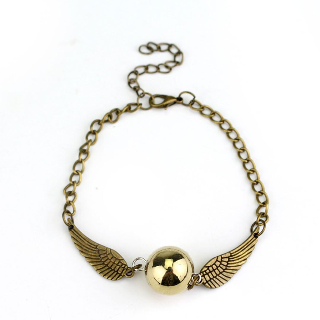 Harry Potter Snitch Bracelet, Women's Fashion, Jewelry & Organizers ...