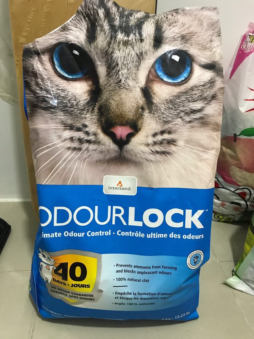 Odourlock clumping cat sand (opened bag, 5.5kg balance), Pet Supplies ...